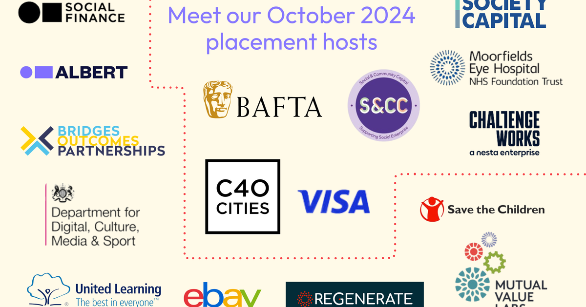Meet our October 2024 placement organisations | On Purpose